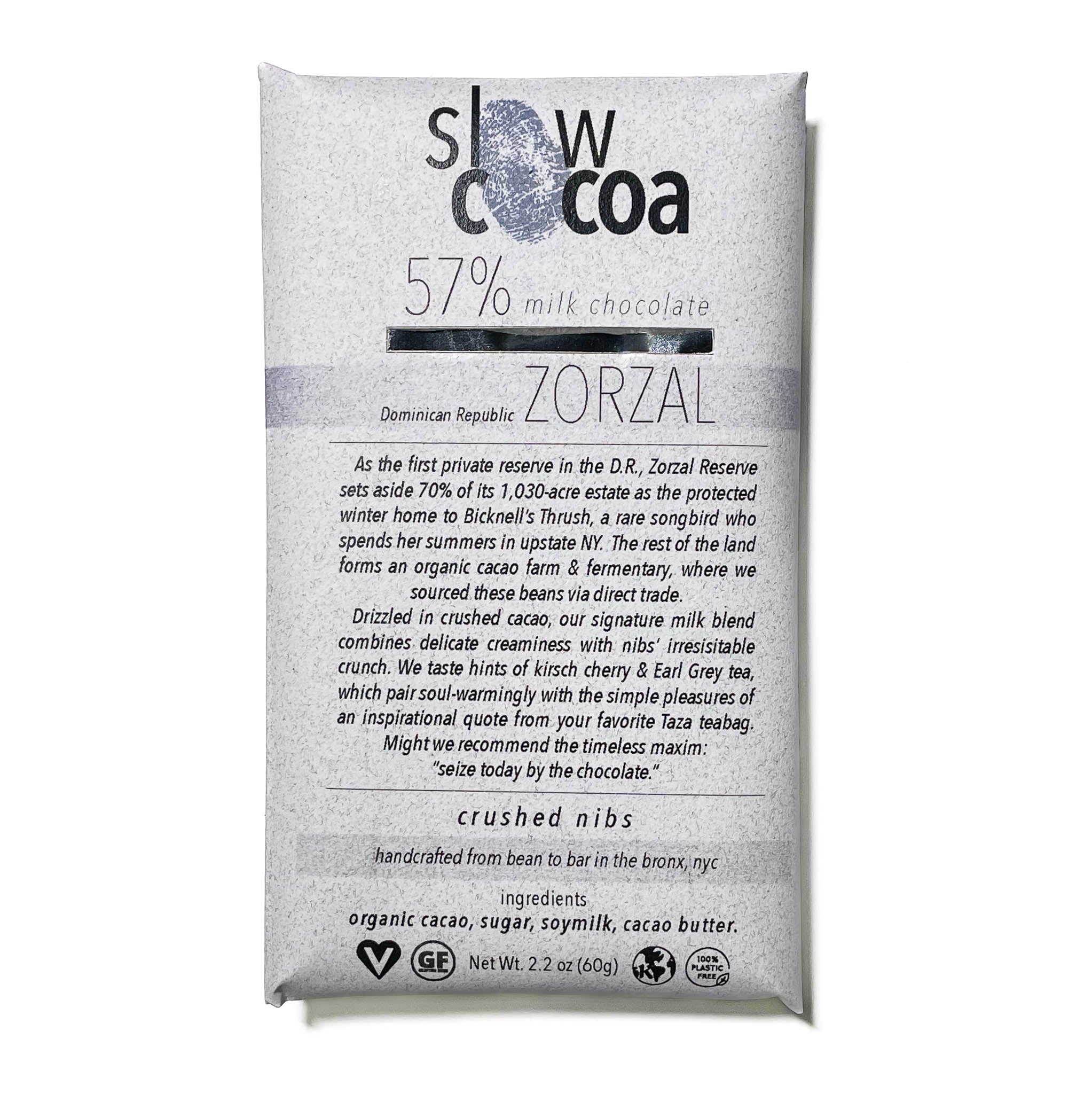 Crushed Nibs 49 Pisa Oatmilk Chocolate Slowcocoa